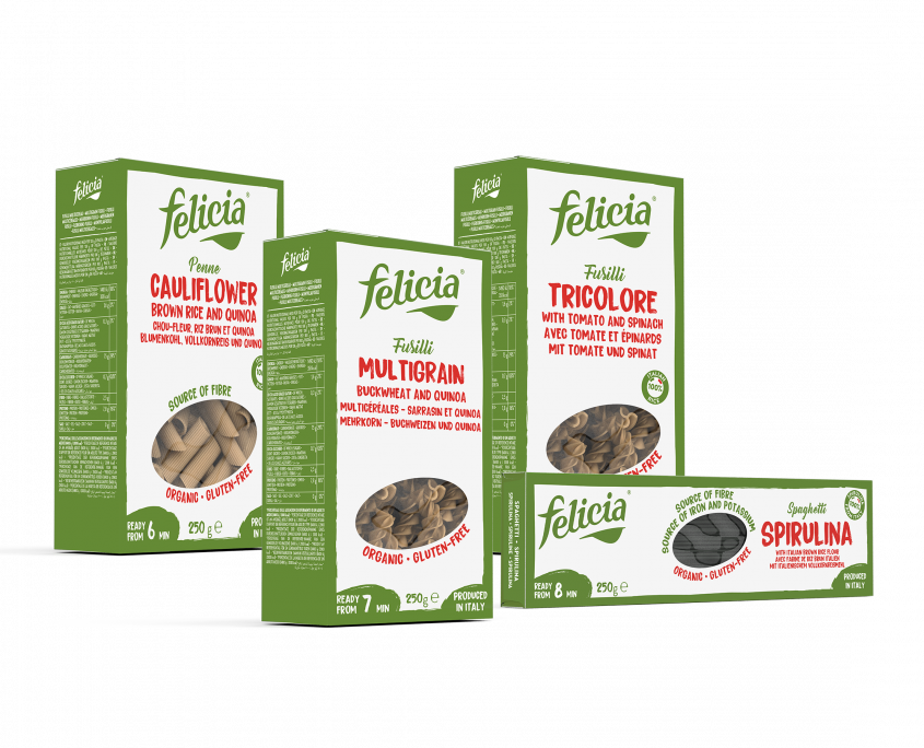 Glutenfreie Nudeln und Nudeln aus Hülsenfrüchten - Felicia Bio